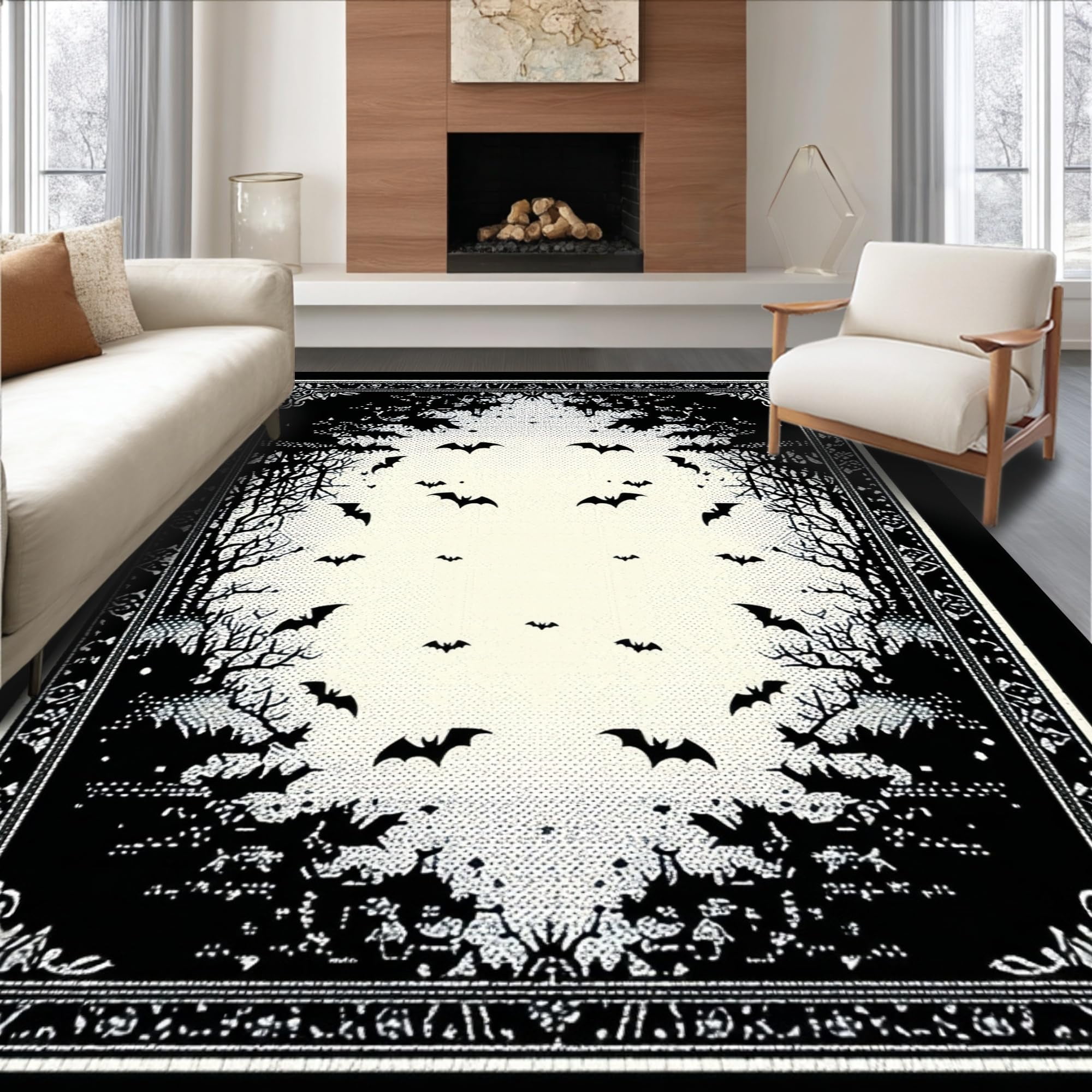 ODIKA Ultra Soft Area Rug 8x10, Non Slip, Stain Resistant, Washable ...
