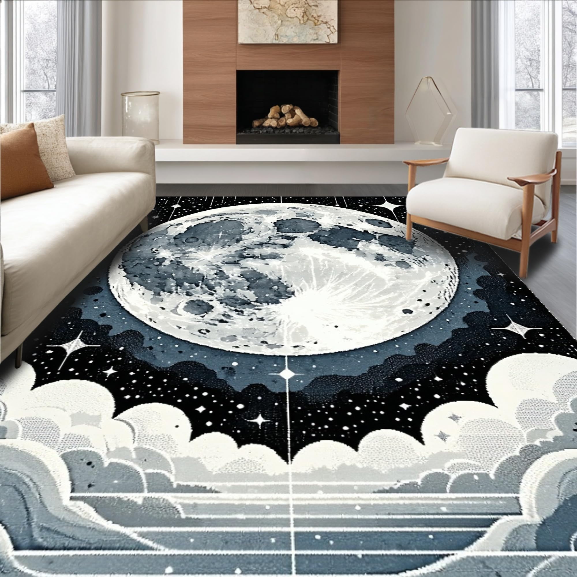 ODIKA Ultra Soft Area Rug 8x10, Non Slip, Stain Resistant, Washable ...