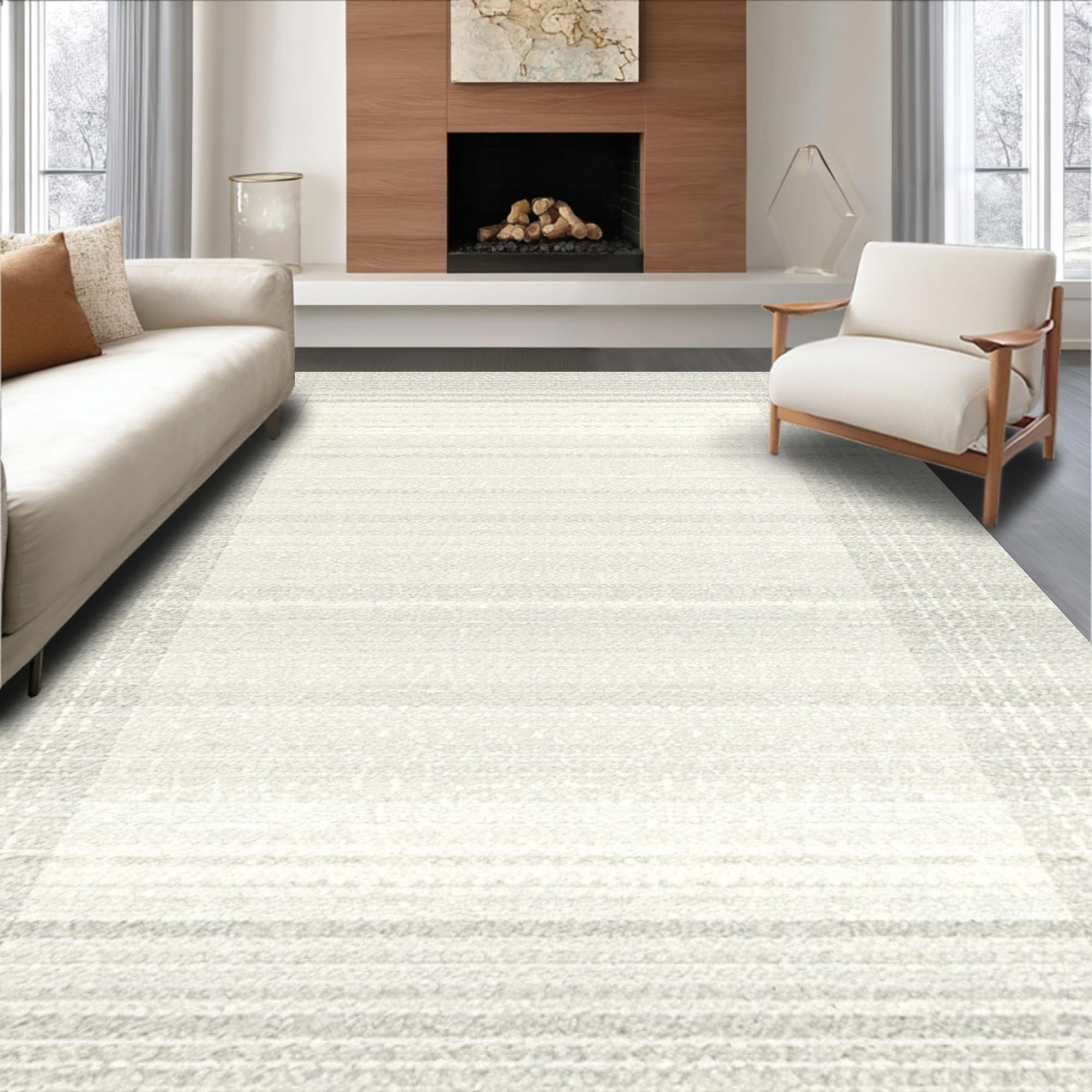 ODIKA Ultra Soft Area Rug 8x10, Non Slip, Stain Resistant, Washable ...