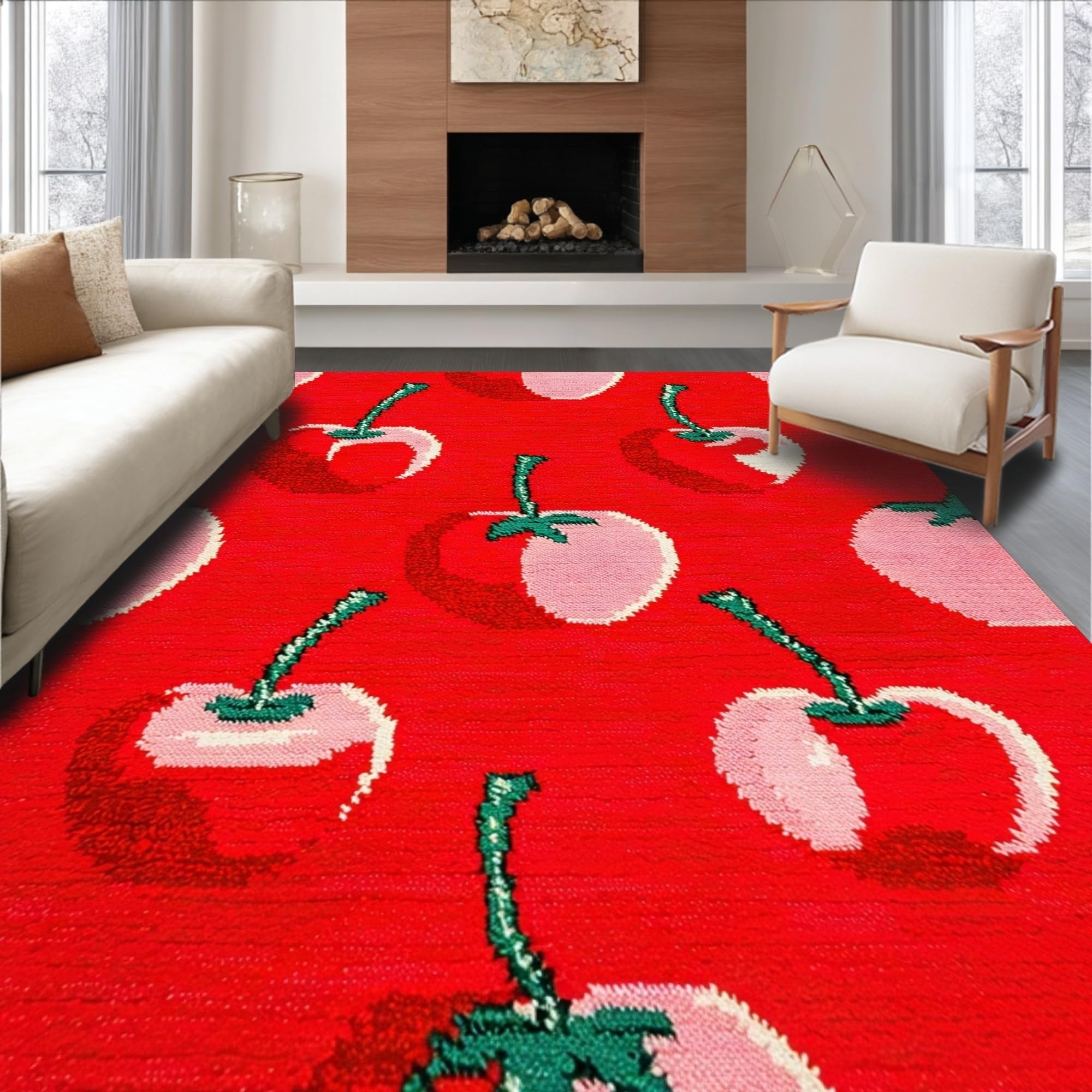 ODIKA Ultra Soft Area Rug 8x10, Non Slip, Stain Resistant, Washable ...