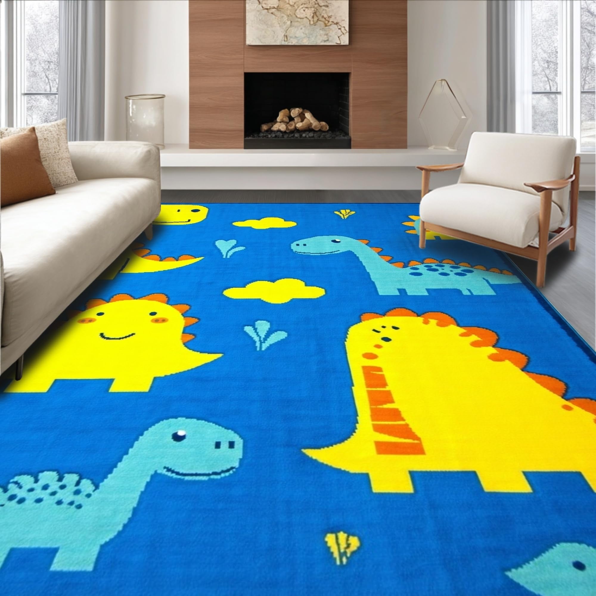 ODIKA Ultra Soft Area Rug 8x10, Non Slip, Stain Resistant, Washable ...