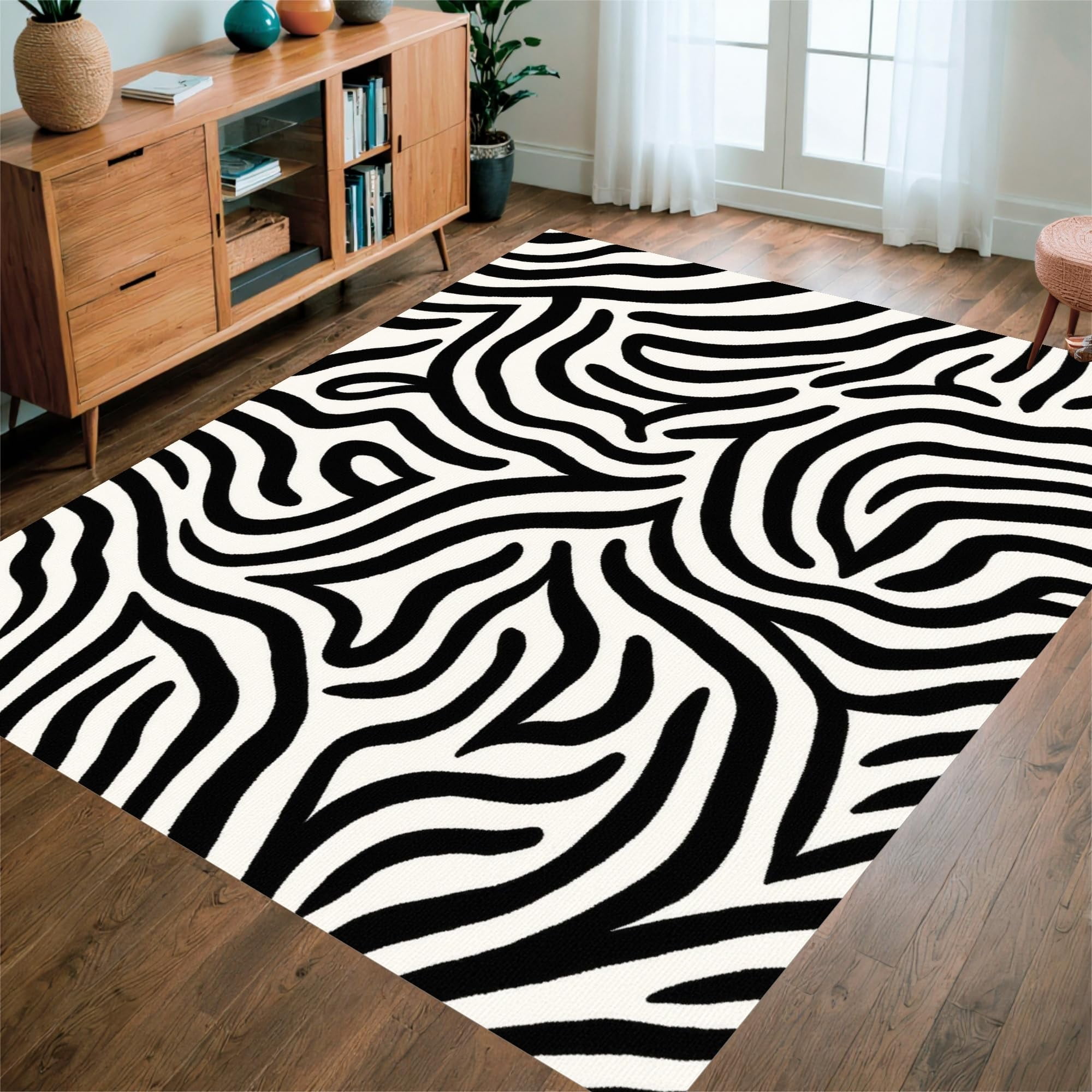 ODIKA Ultra Soft Area Rug 8x8, Non Slip, Stain Resistant, Washable Area ...