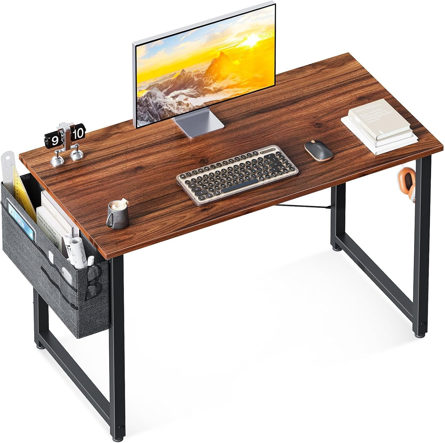 ODK Computer Desk, 40 Inch Small Study Desk, Office Desk with Storage ...