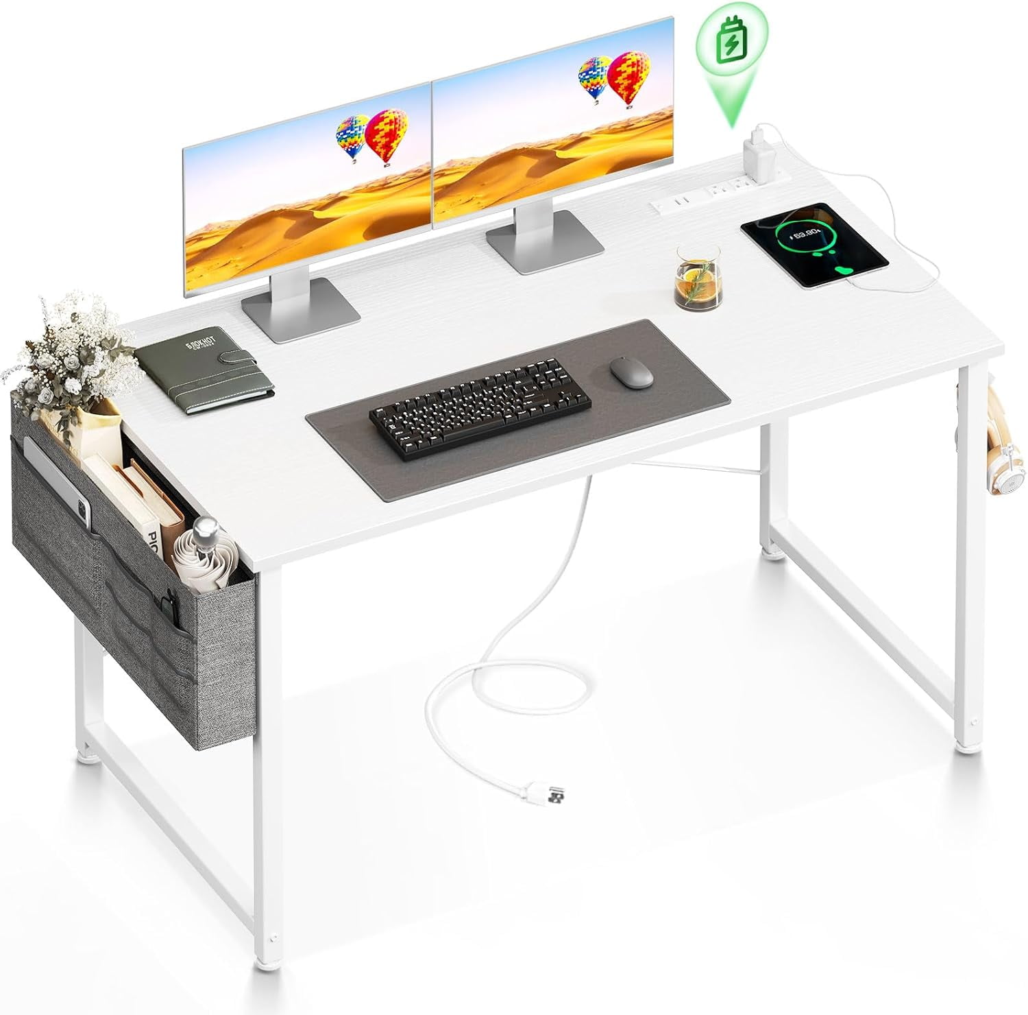 ODK Computer Desk - 48 Inch Office Writing Desk for Home, Student Study ...