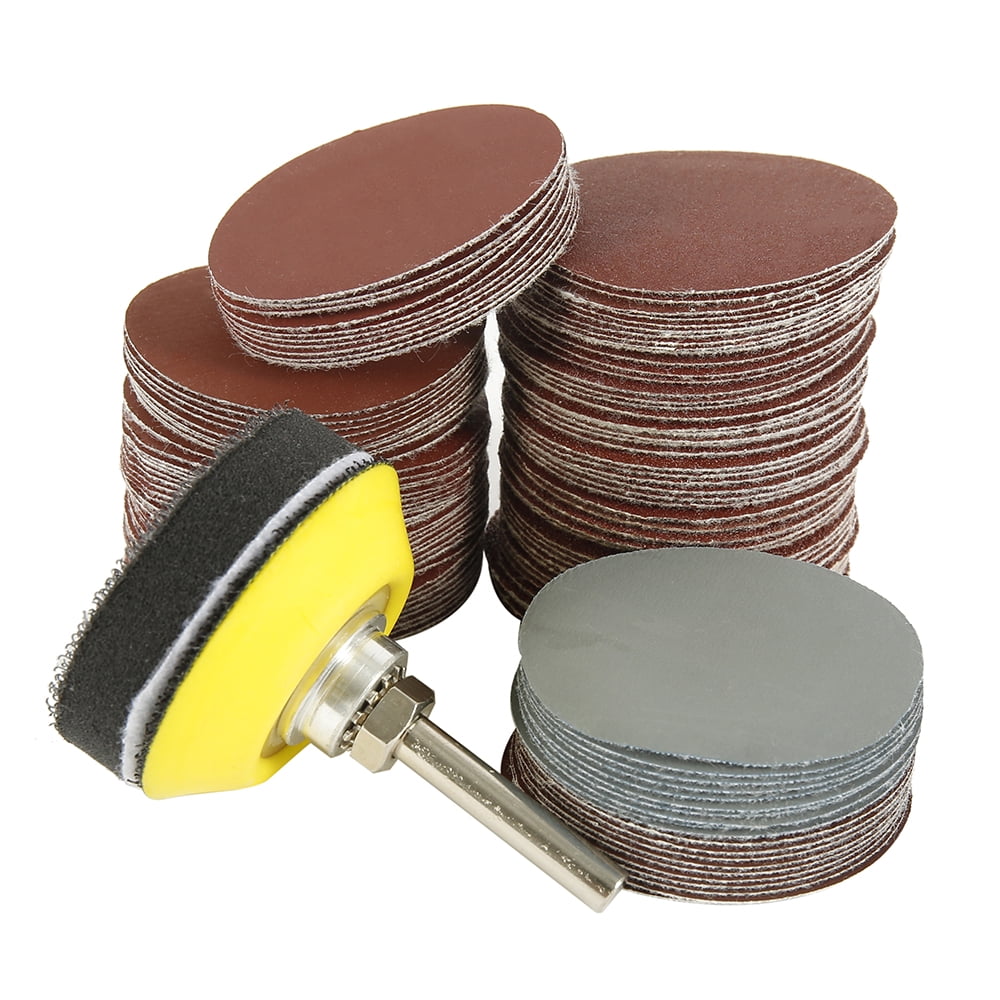 ODOMY 120-Pc 2 Inch Sanding Discs Pad with Shank Backer Plate and ...