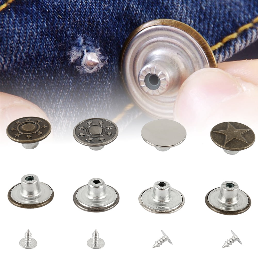 ODOMY Denim button DIY craft sewn products - Walmart.com
