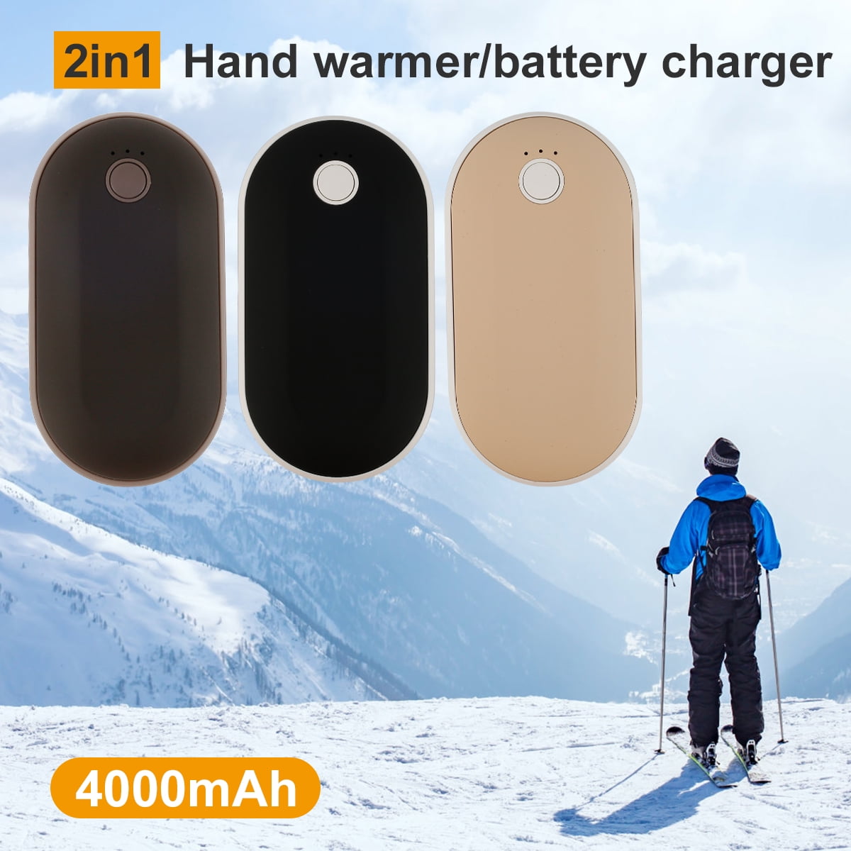 ODOMY Electric Hand Warmer Pocket Power Bank 4000mAh Mobile Power ...