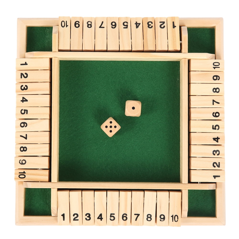 ODOMY Magic Wooden Traditional Four Sided 10 Numbers Pub Bar Board Game ...