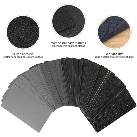 Assorted Sandpaper and Abrasives for Home Improvement and Crafting