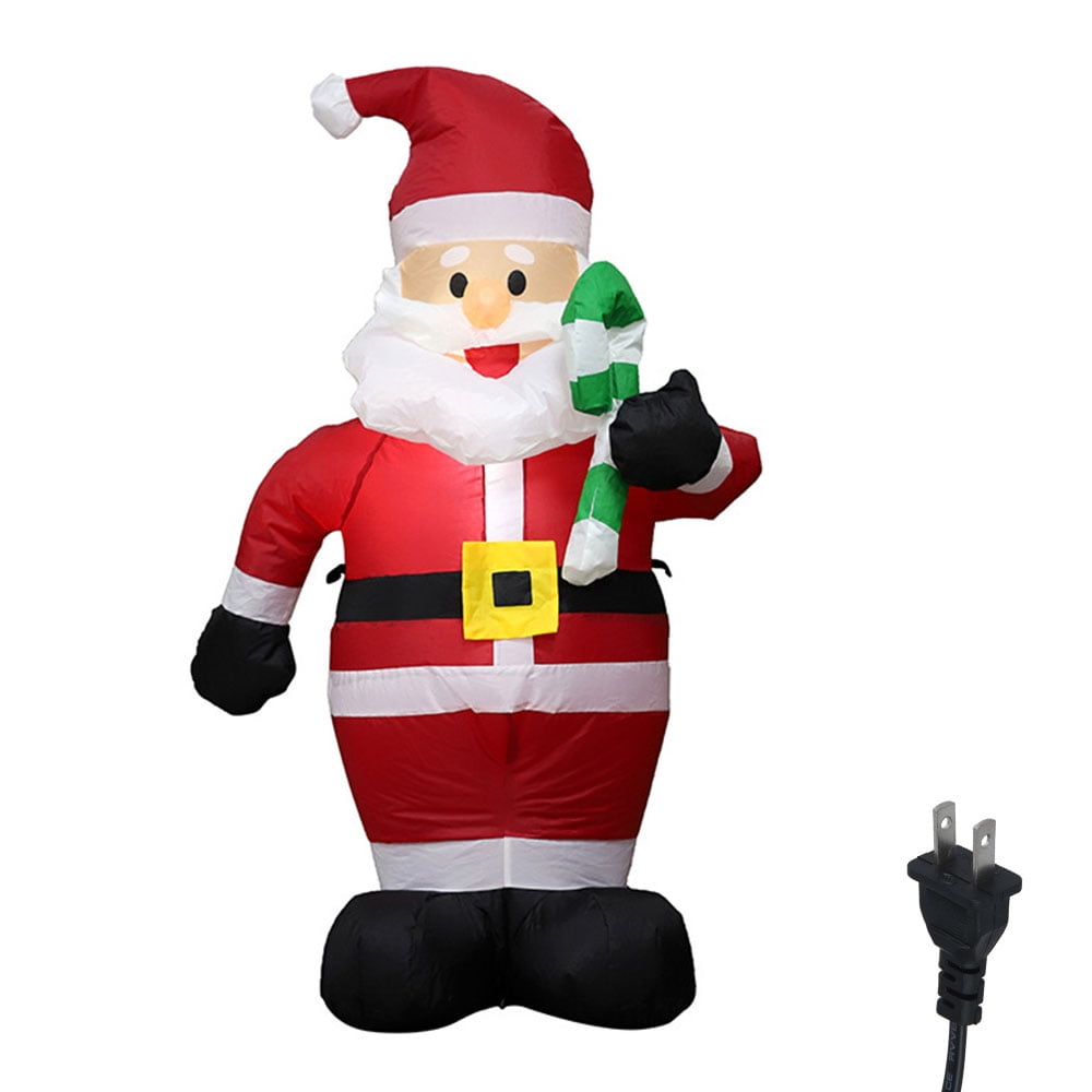 ODOMY Xmas Airblown Inflatable Santa Blow up Decorations with Gift Bags ...
