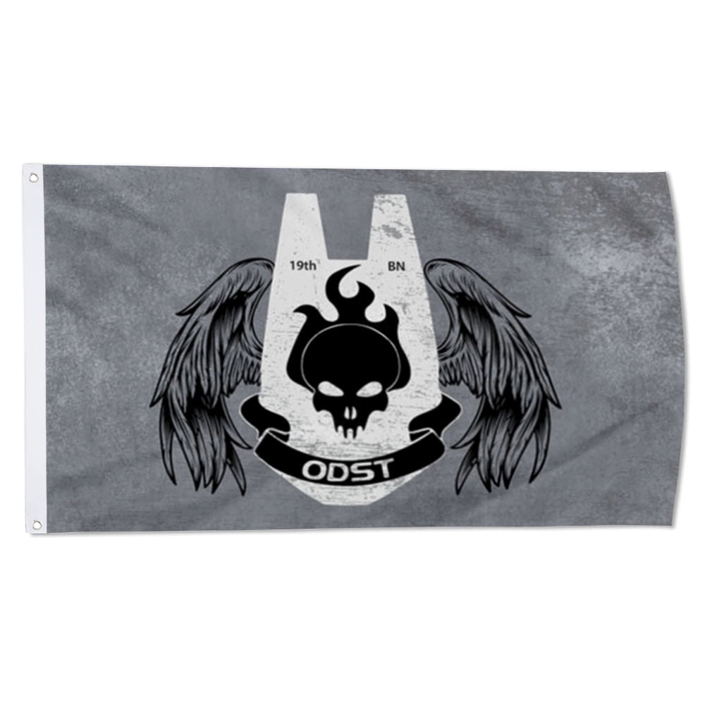 ODST 19th BN Orbital Drop Shock Troopers Halo flag banner with Grommets ...