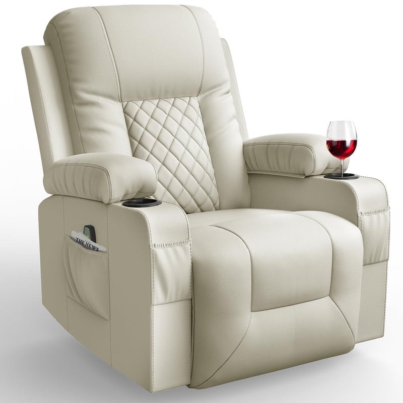 ODUMDUM Recliner Chairs for Adults, Massage Rocker with Heated Recliner ...