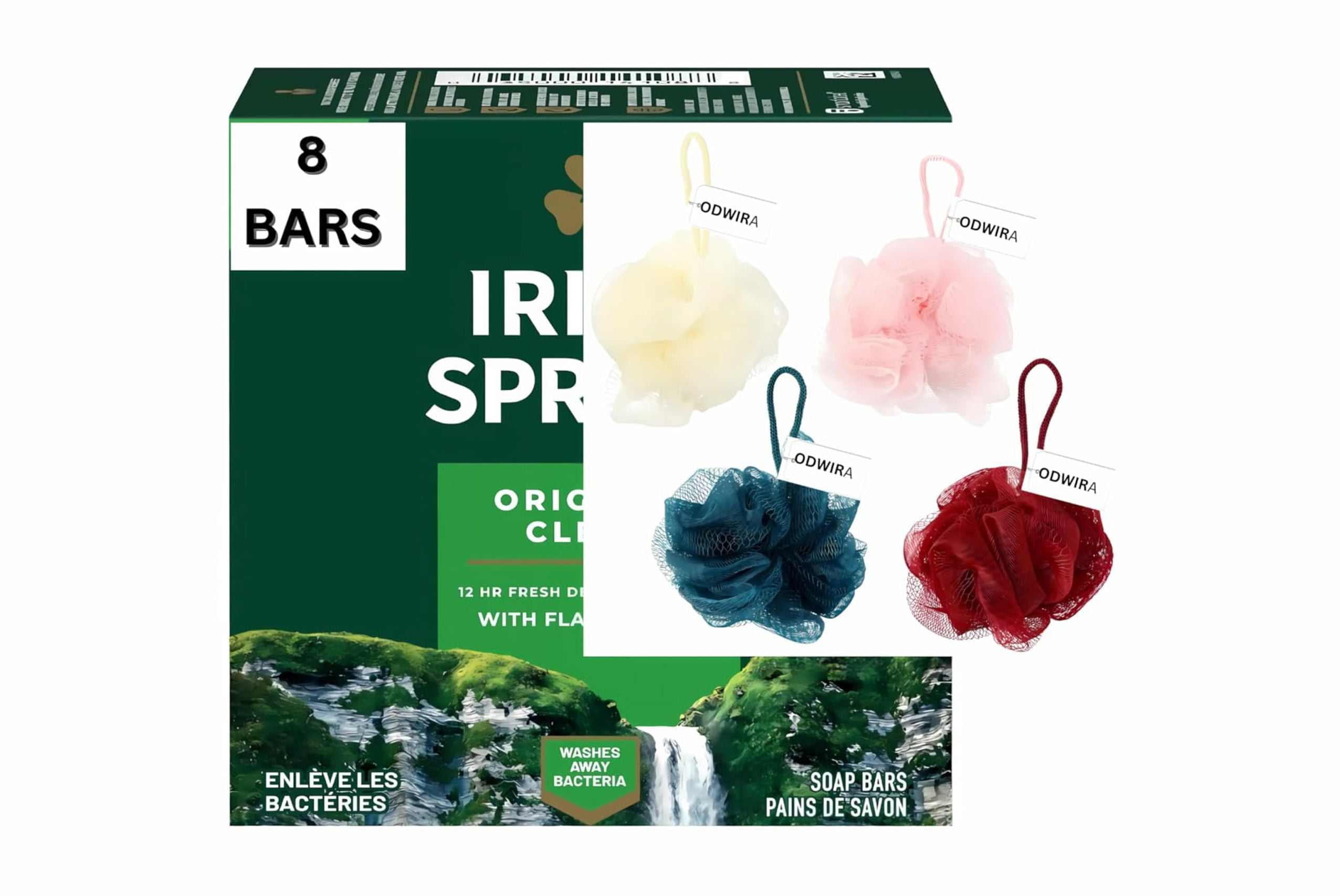 ODWIRA 8-Pack Deodorant Irish MMF7 Bar Soap, Mild for skin, 12 hours ...