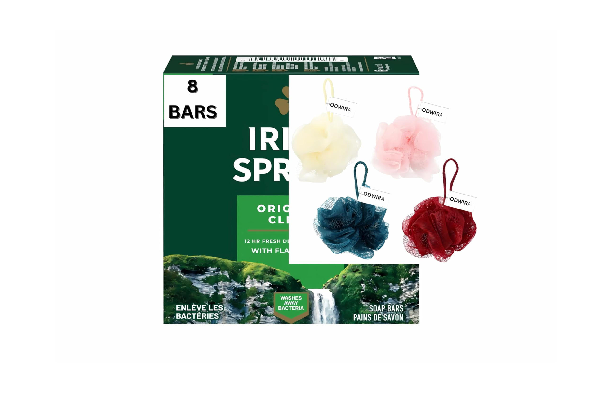 ODWIRA 8-Pack Deodorant Irish TSF6 Bar Soap, Mild for skin, 12 hours ...