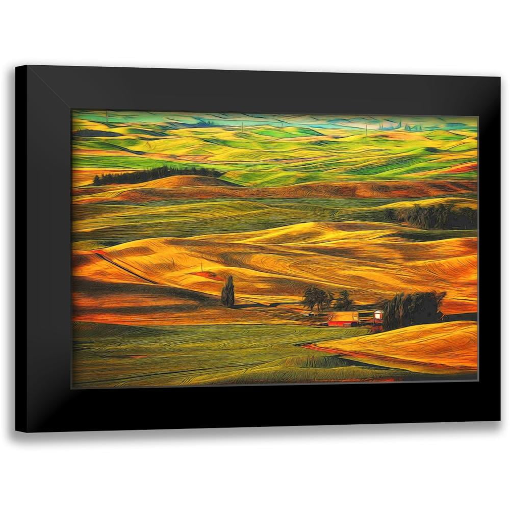 ODell, Dale 14x11 Black Modern Framed Museum Art Print Titled - Palouse ...