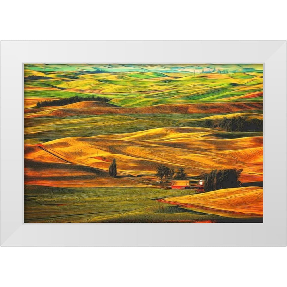 ODell, Dale 18x13 White Modern Wood Framed Museum Art Print Titled ...