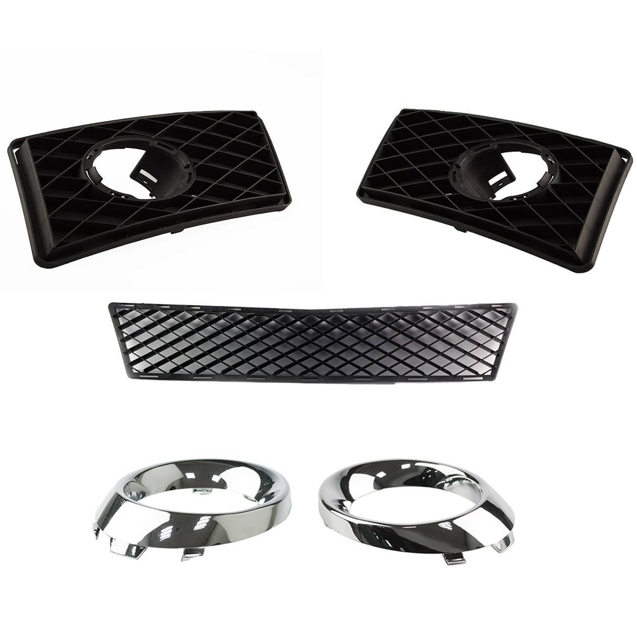 OE # 2048851723 Front Lower Bumper Grille w/ Foglamp Cover 5PCS Fits ...