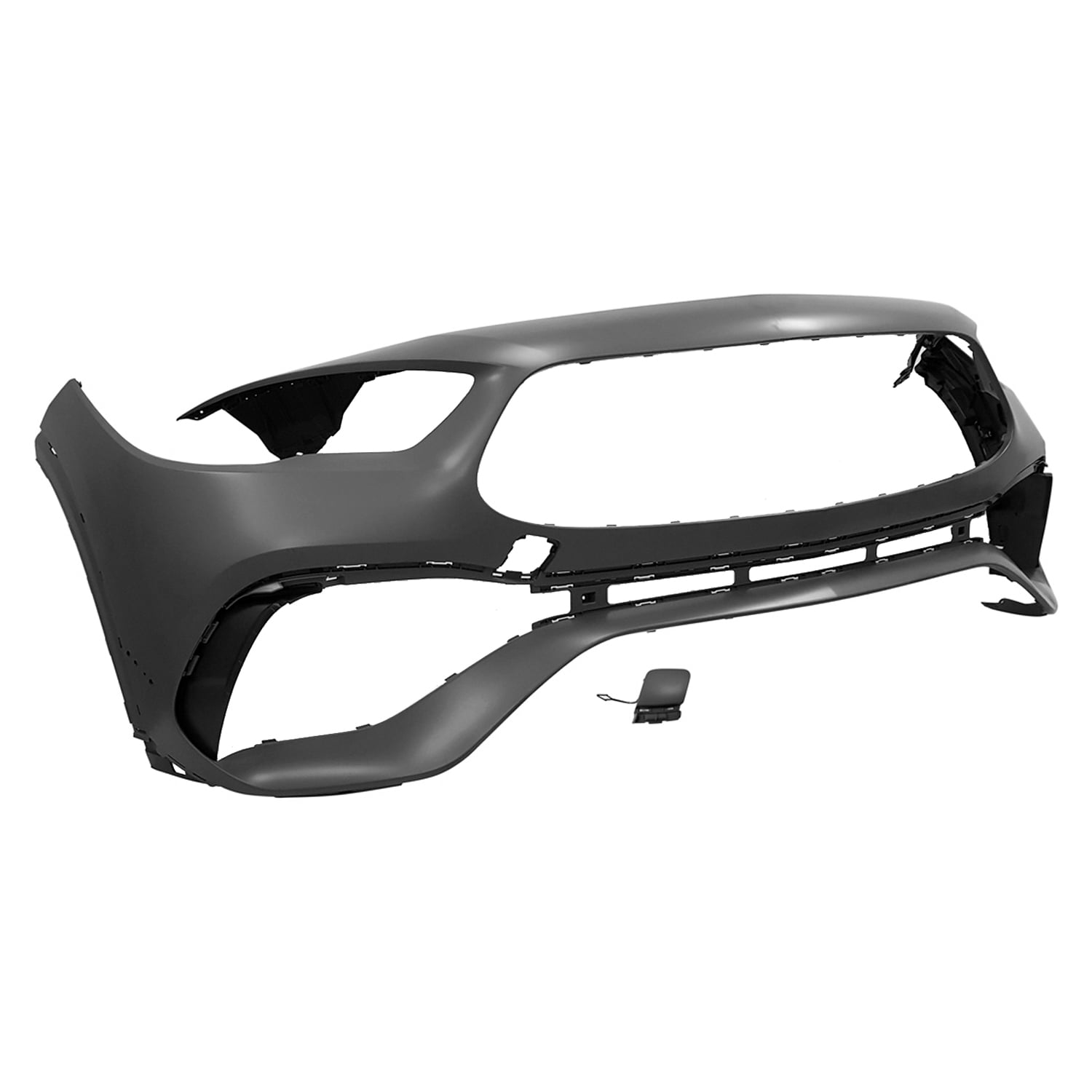 OE Compatible/Replacement Front Bumper Cover Primed Gray With Tow Hook ...