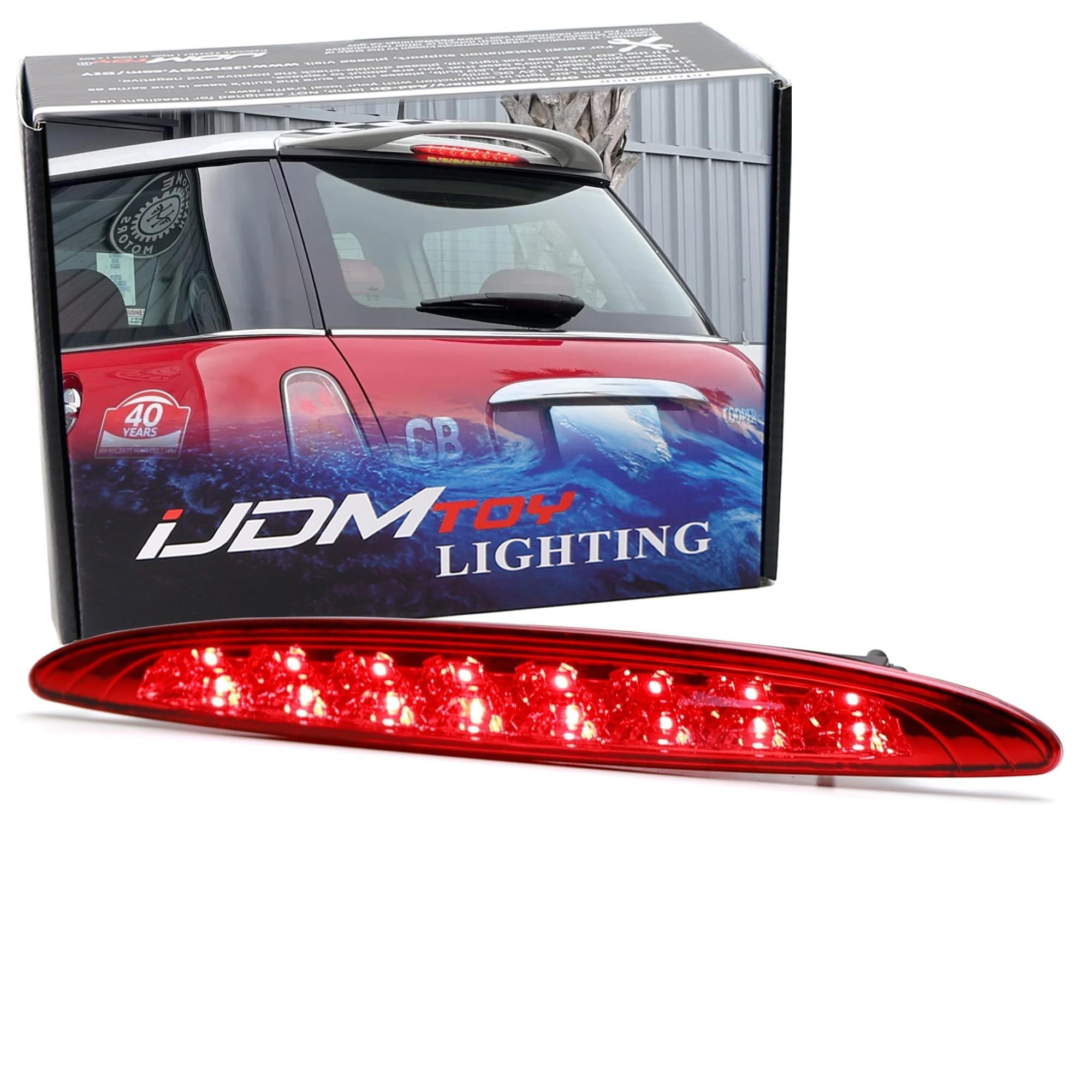 OE-Red Lens Red LED 3rd Brake Lamp For 2002-06 MINI Cooper R50 R53 1st ...