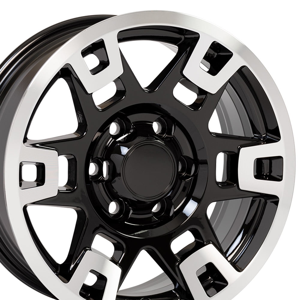 OE Wheels 17 inch Black Machined 75167 Rim Fits Specific Toyota Tacoma ...