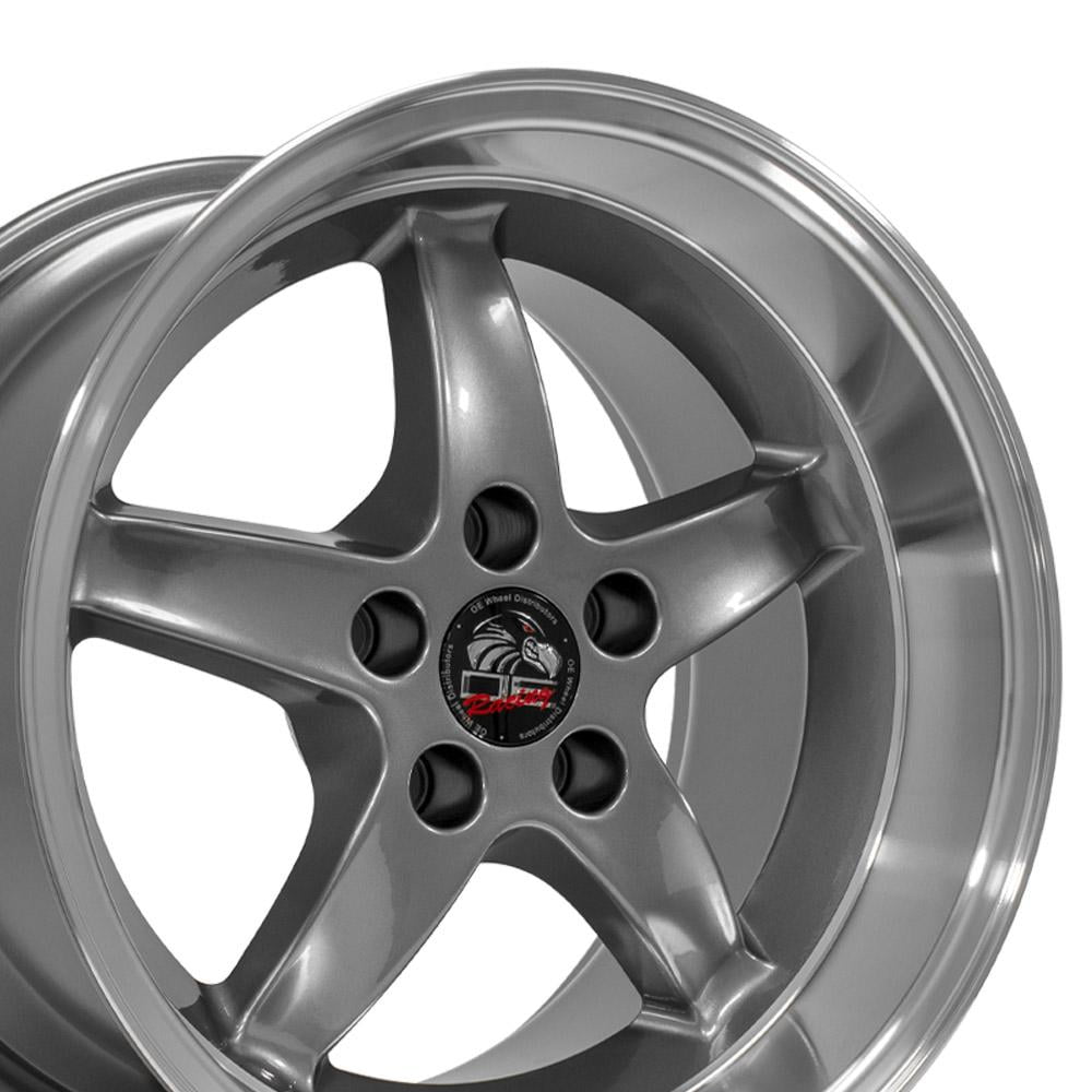 OE Wheels 17 inch Gunmetal 8181905 Rim Fits Rear Specific Mustang Cars ...
