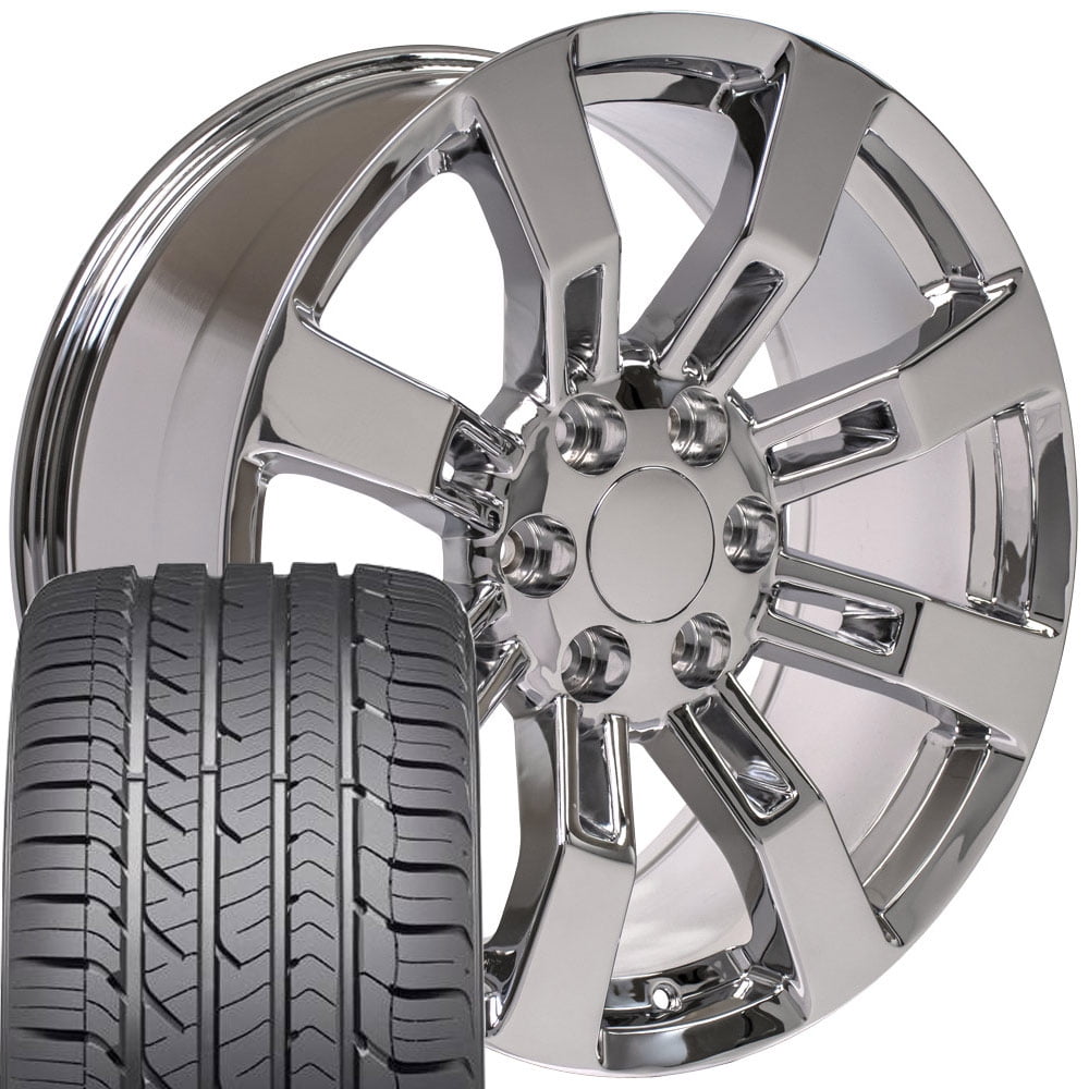 OE Wheels CA82 20 Inch Rims and Tires Fit Escalade Style 6x139.7 20x8.5 ...