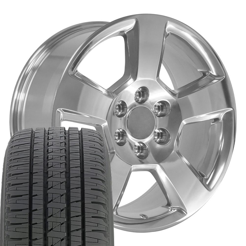 OE Wheels CV76 20 Inch Rims and Tires Fit Tahoe Style 6x139.7 20x9 ...