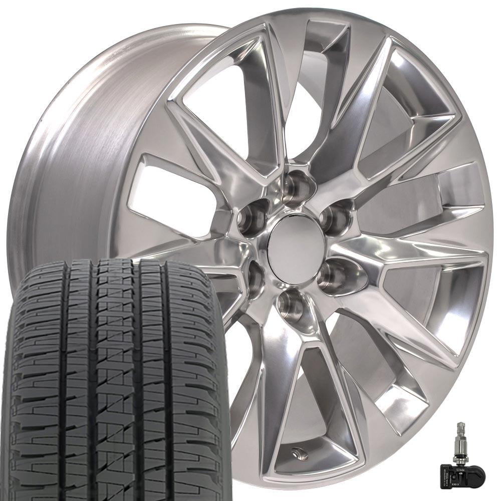 OE Wheels CV26 20 Inch Rims and Tires Fit Silverado 1500 LTZ Style ...