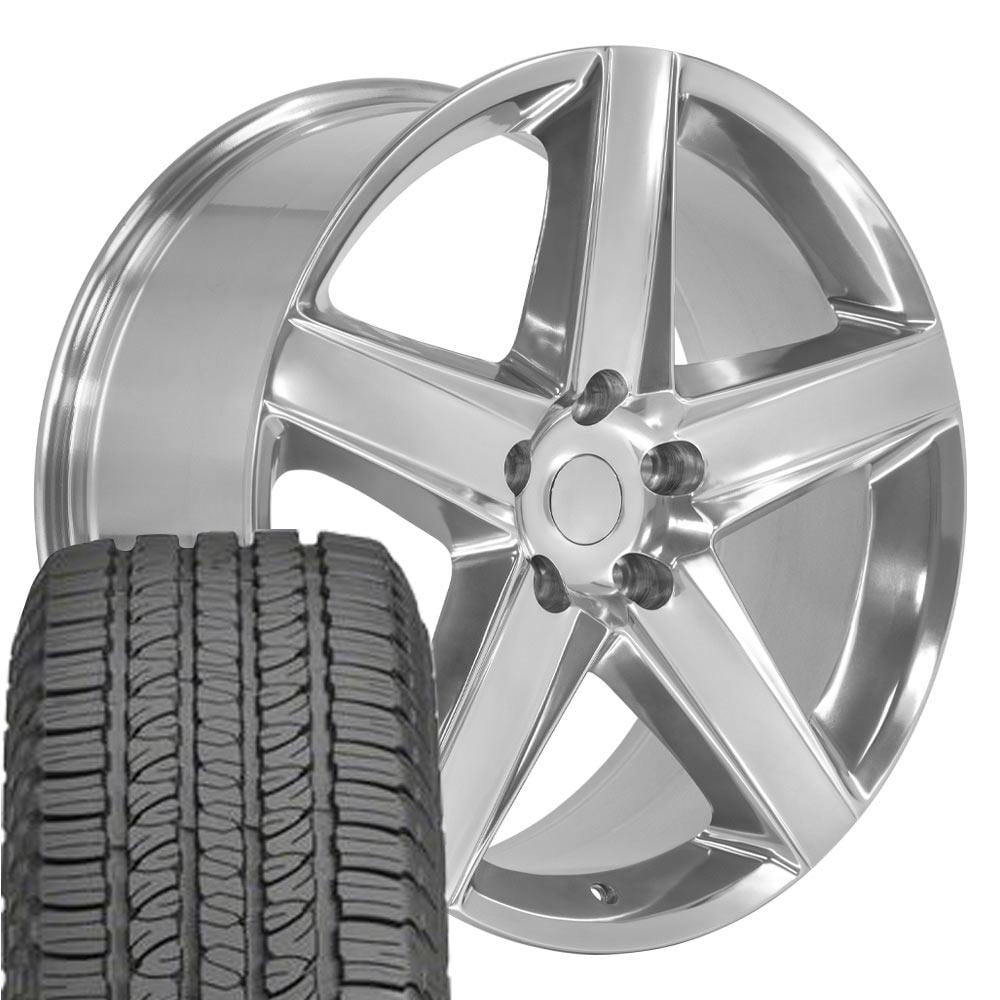 OE Wheels 20 inch Polished 9082 Rims & Goodyear Tires Fits Specific ...