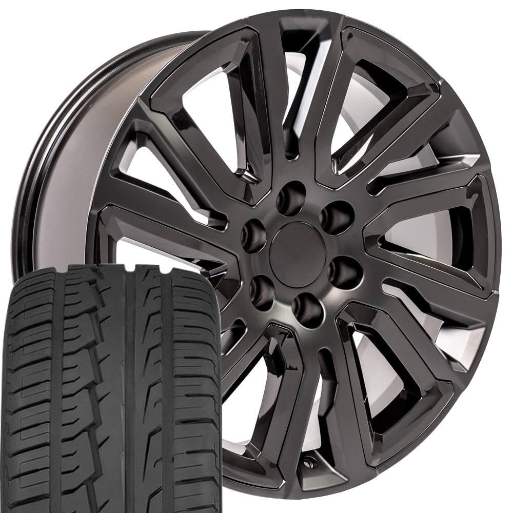 OE Wheels 22 Inch Chevy Silverado High Country Wheel & Tire Set - CV37 ...