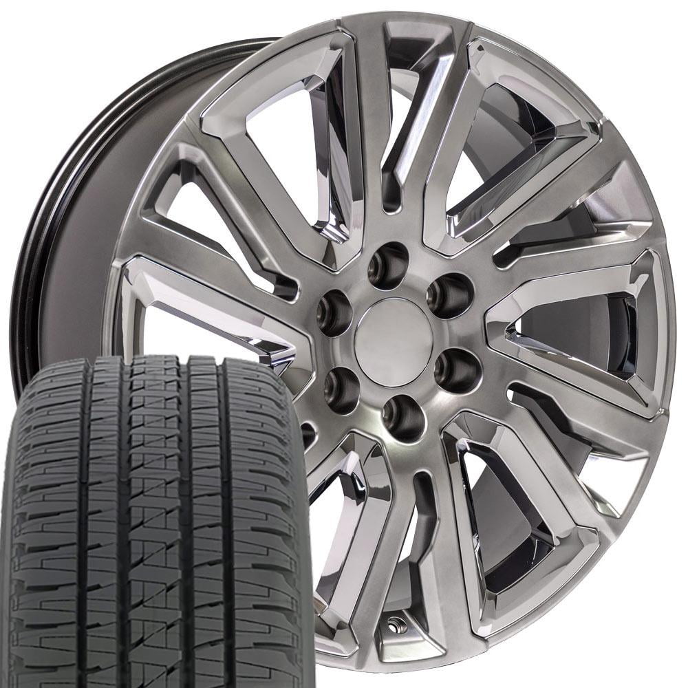 OE Wheels 22 Inch Fits Chevy Silverado High Country CV37 22x9 Hyper ...