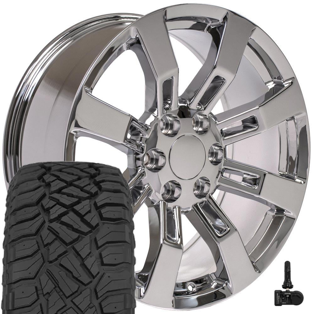 OE Wheels CA82 20 Inch Rims and Tires Fit Escalade Style 6x139.7 20x8.5 Chrome - Hollander 5409 ...