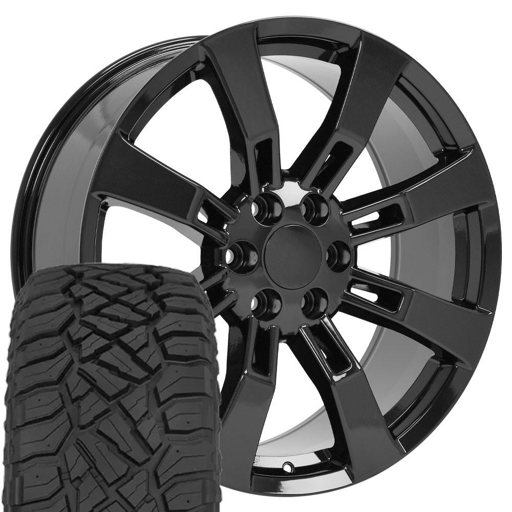 OE Wheels CA82 22 Inch Rims and Tires Fit Escalade Style 6x139.7 22x9 Gloss Black - Hollander ...