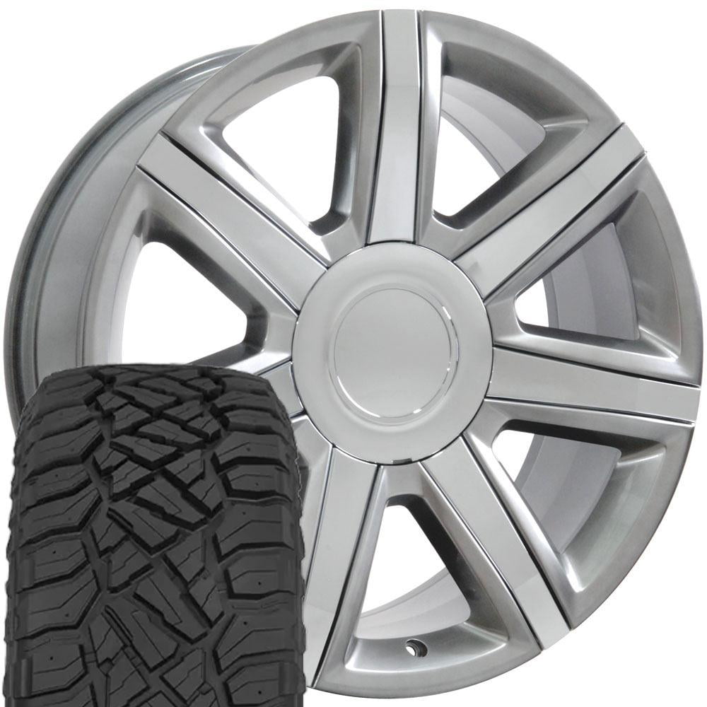 OE Wheels CA87 22 Inch Rims and Tires Fit Escalade Style 6x139.7 22x9 ...