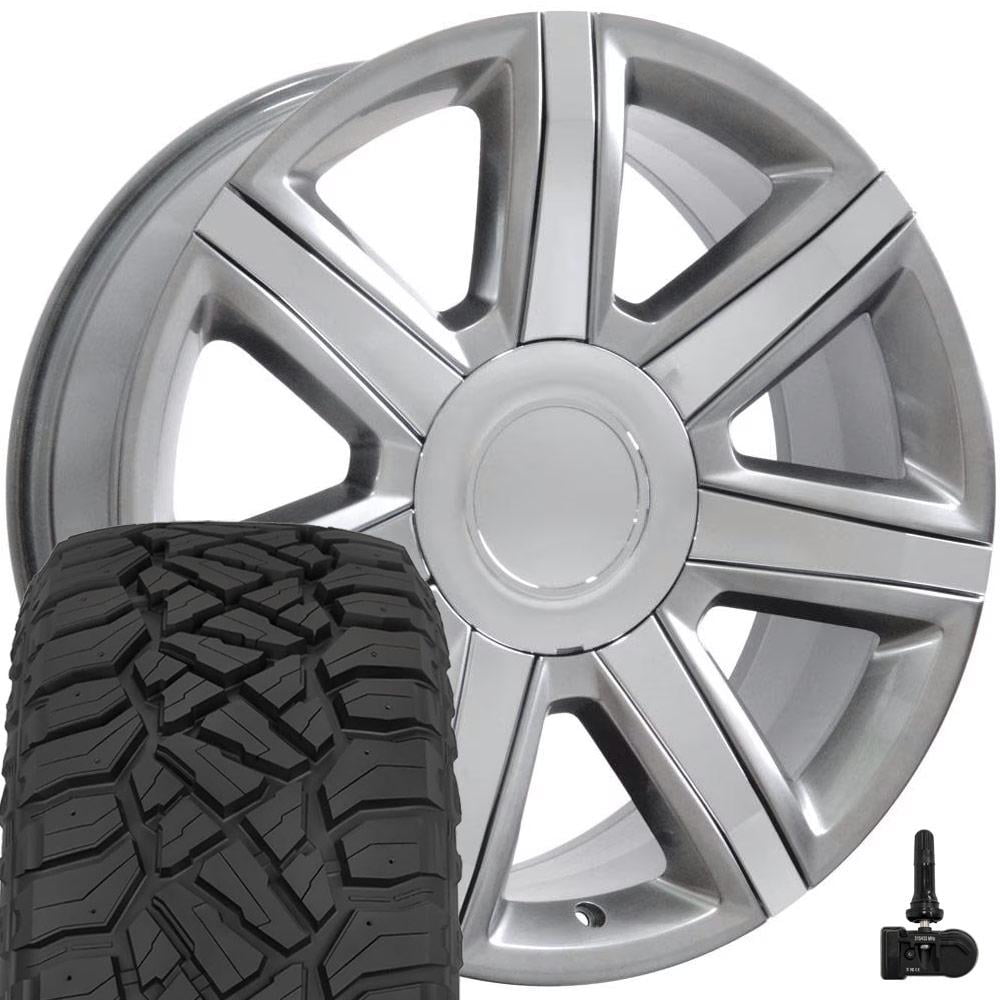OE Wheels CA87 22 Inch Rims and Tires Fit Escalade Style 6x139.7 22x9 ...