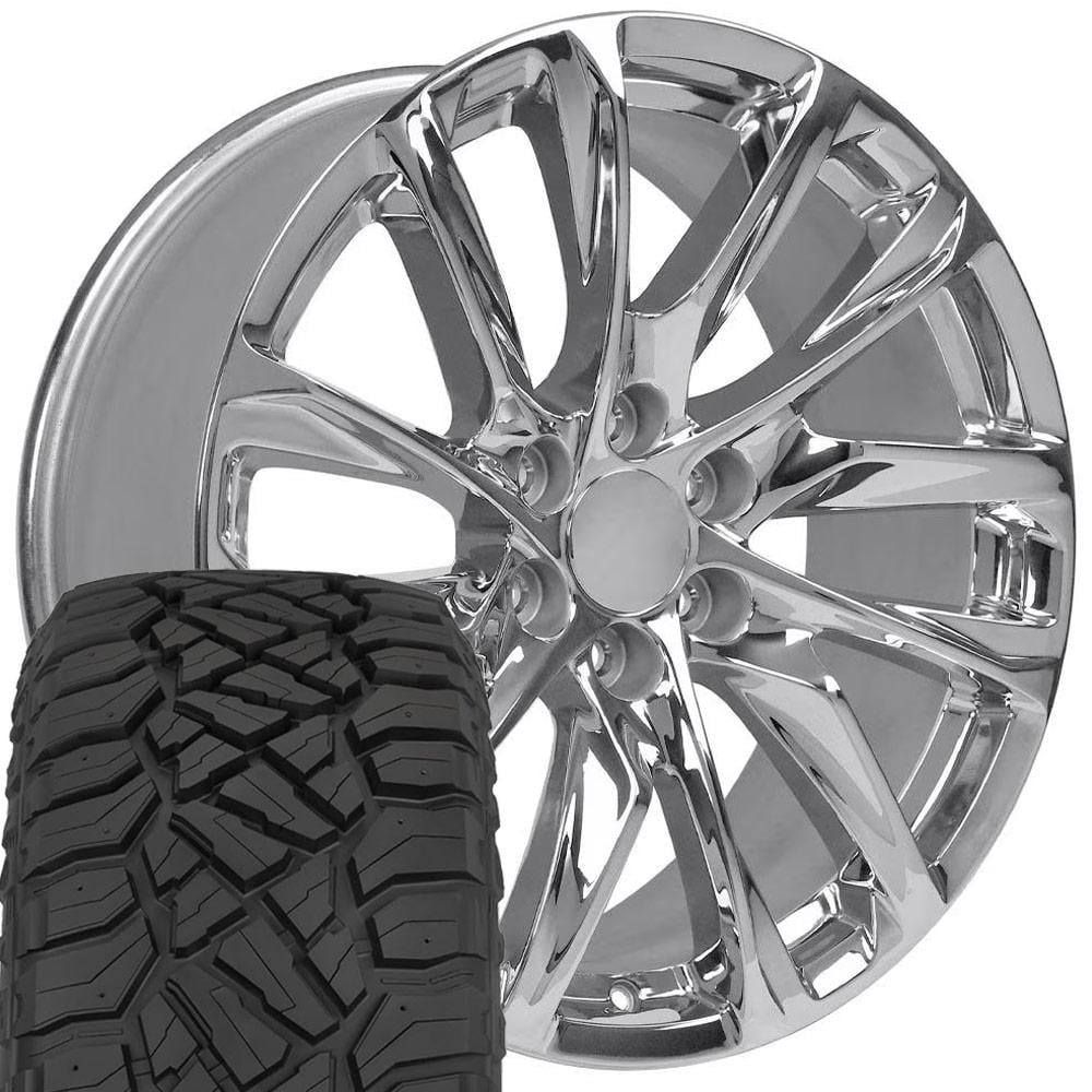 OE Wheels CA90 22 Inch Rims and Tires Fit Escalade Style 6x139.7 22x9 Chrome - Hollander 4875 ...