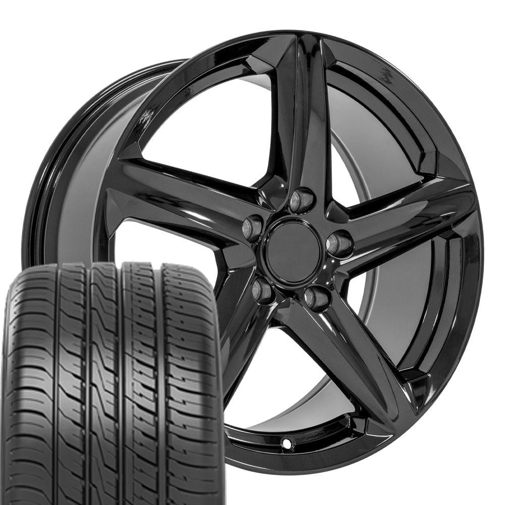 OE Wheels CV02 18 Inch Rims and Tires Fit Corvette C8 Z06 Style 5x120 ...