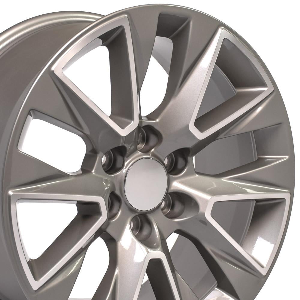 OE Wheels CV26 20 Inch Rims Fit Silverado 1500 LTZ Style 6x139.7 20x9 ...