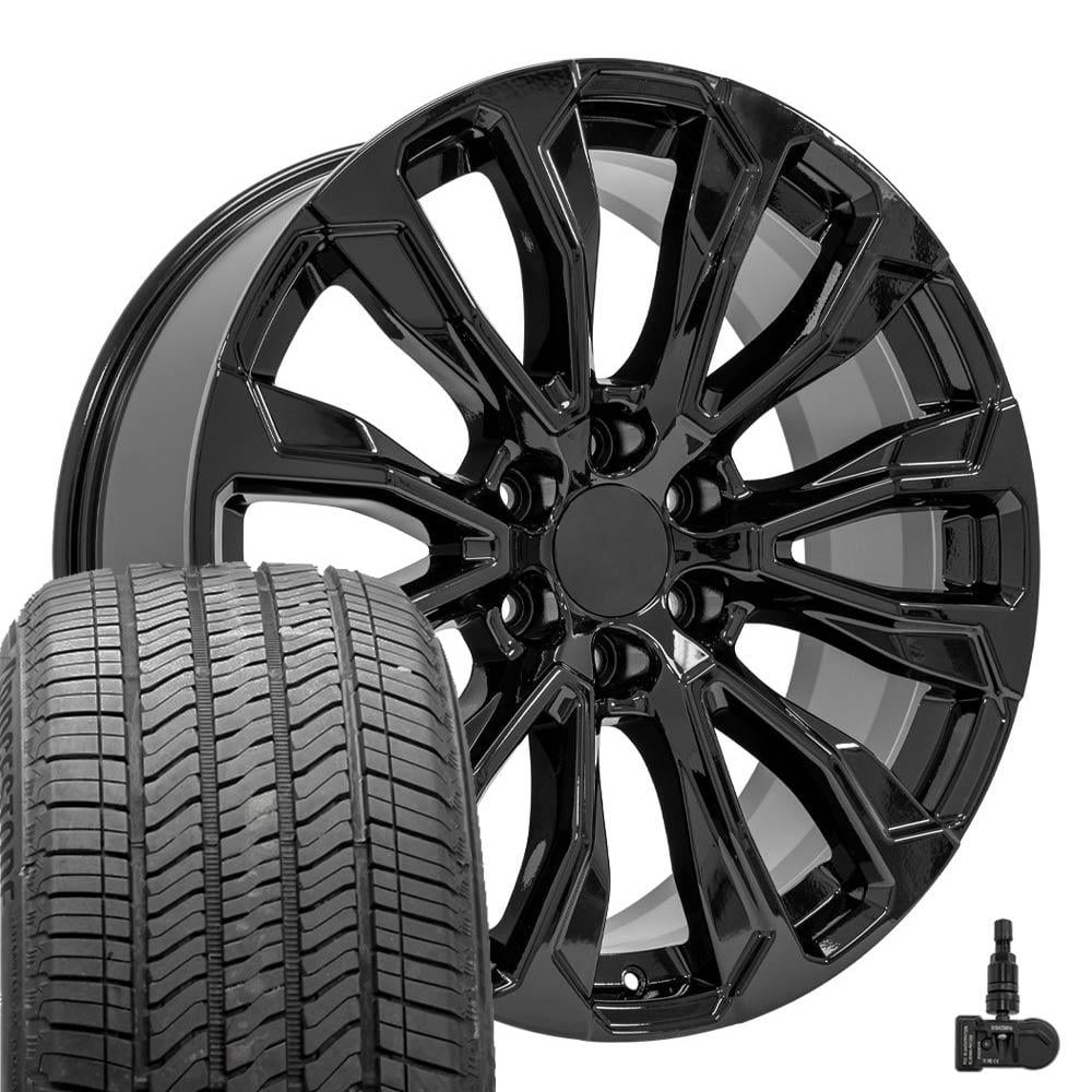 OE Wheels CV30 22 Inch Rims and Tires Fit Yukon Denali Style 6x139.7 ...