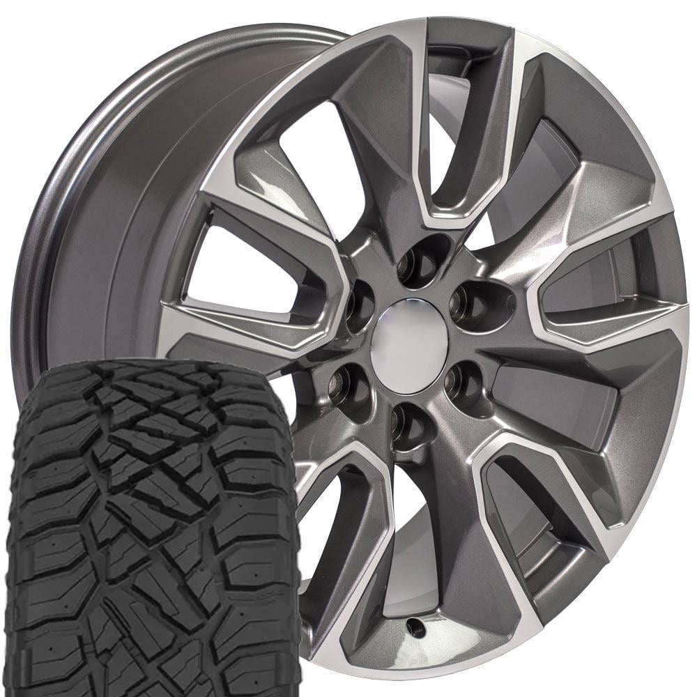 OE Wheels CV32 20 Inch Rims and Tires Fit Silverado 1500 RST Style ...
