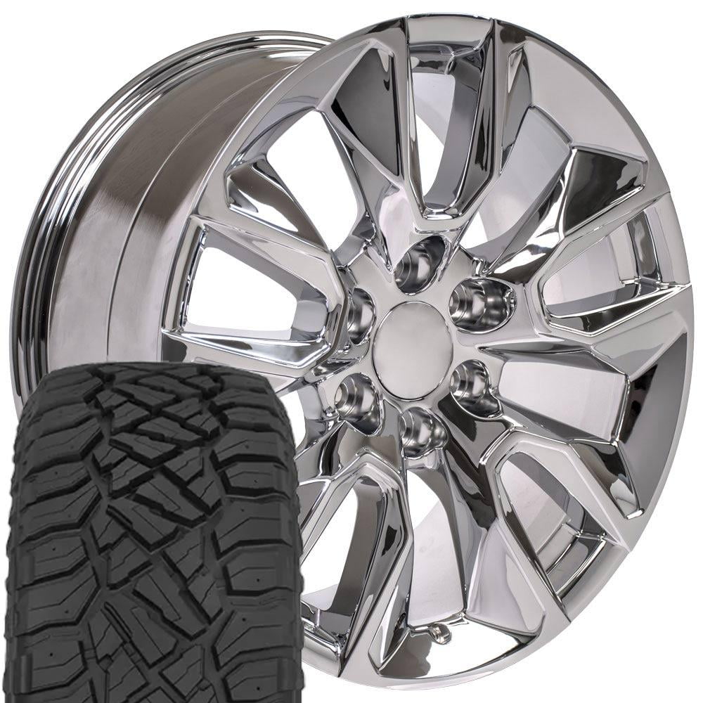 OE Wheels CV32 20 Inch Rims and Tires Fit Silverado 1500 RST Style ...