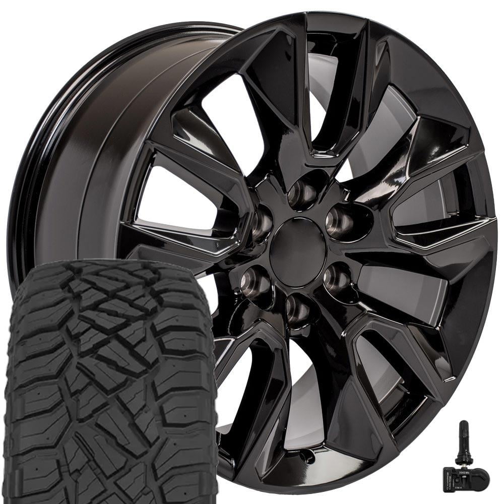 OE Wheels CV32 20 Inch Rims and Tires Fit Silverado 1500 RST Style ...