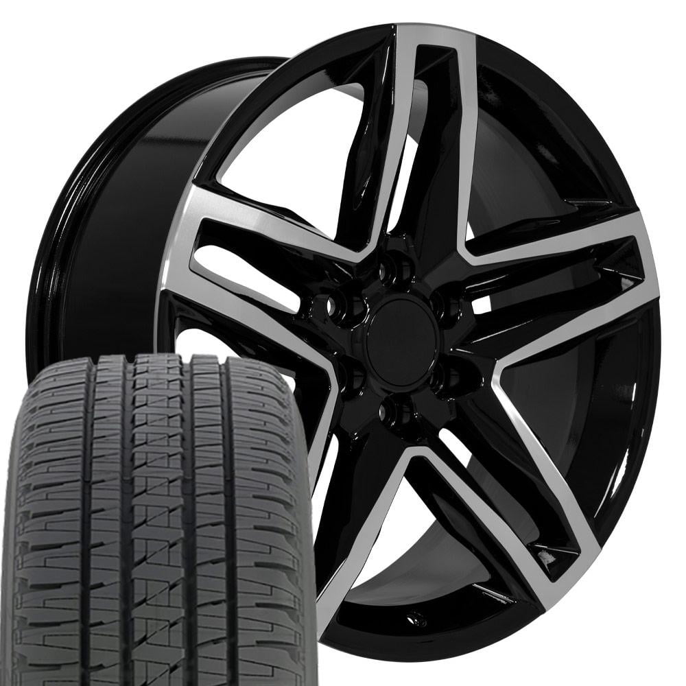 OE Wheels CV34 22 Inch Rims and Tires Fit Silverado 1500 Trail Boss ...