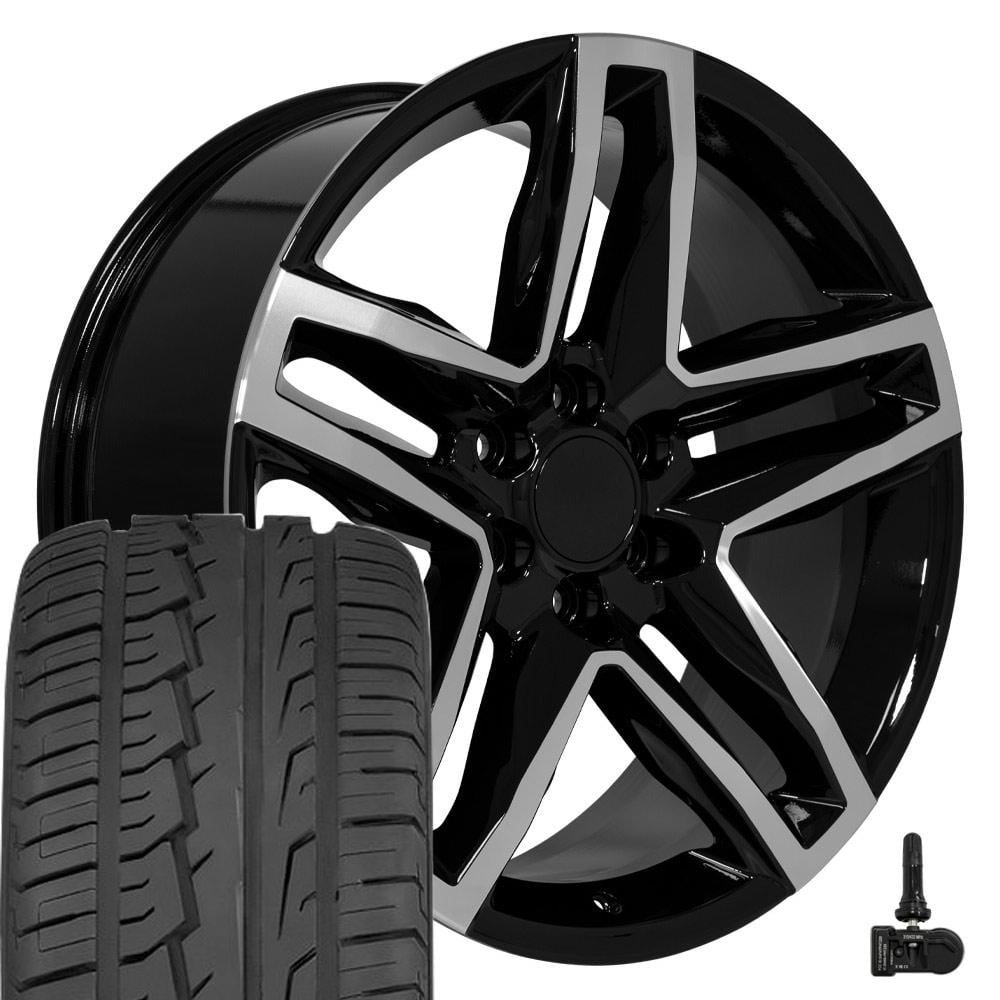 OE Wheels CV34 22 Inch Rims and Tires Fit Silverado 1500 Trail Boss ...