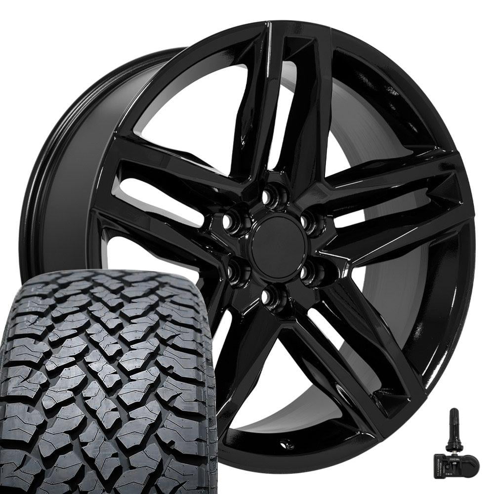 OE Wheels CV34 22 Inch Rims and Tires Fit Silverado 1500 Trail Boss ...