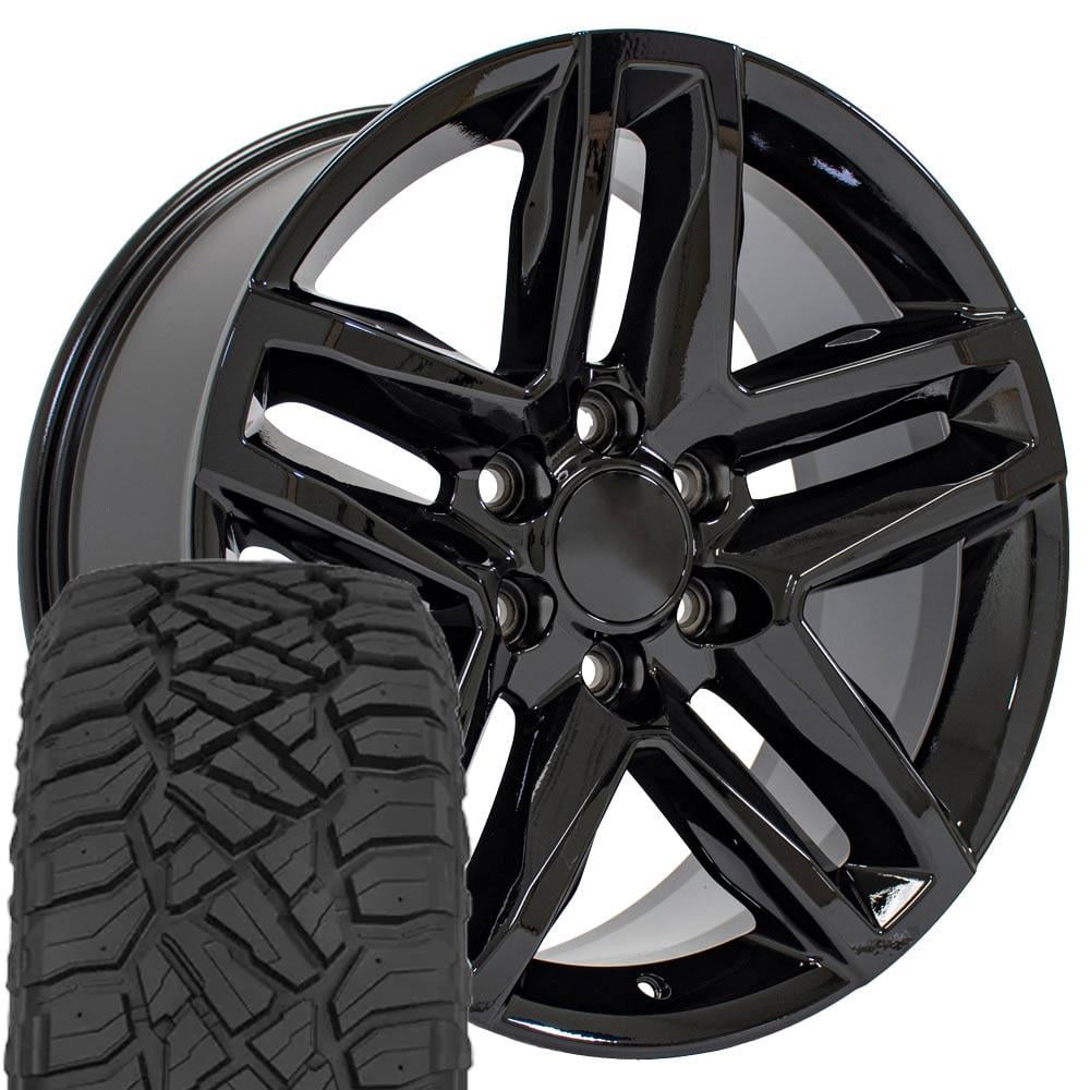 OE Wheels CV34B 20 Inch Rims and Tires Fit Silverado 1500 Trail Boss ...