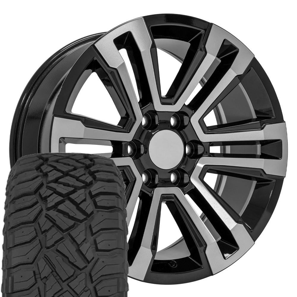 OE Wheels CV44 20 Inch Rims and Tires Fit Yukon Denali Style 6x139.7 ...