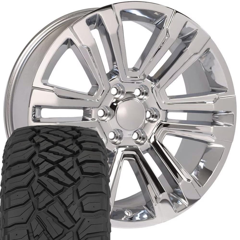 OE Wheels CV44 22 Inch Rims and Tires Fit Yukon Denali Style 6x139.7 ...