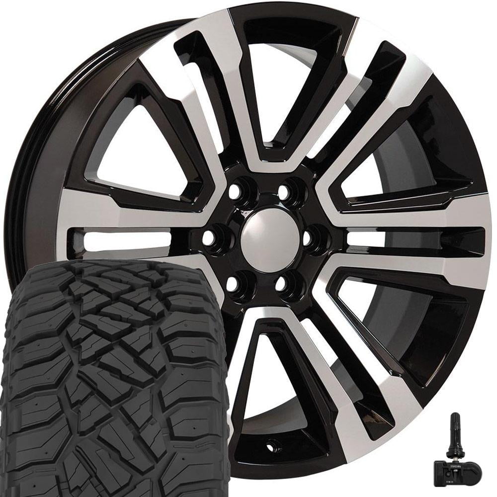 OE Wheels CV44 22 Inch Rims and Tires Fit Yukon Denali Style 6x139.7 ...