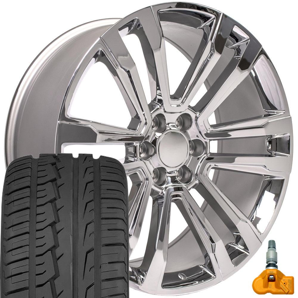OE Wheels CV44 24 Inch Rims and Tires Fit Yukon Denali Style 6x139.7 ...